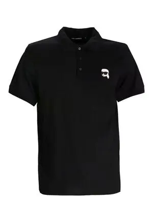 Karl Lagerfeld K/ikonik Polo Shirt - Black