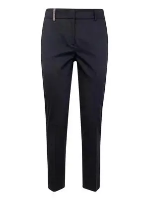 Peserico Slim-cut Trousers - Black