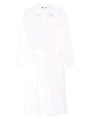 Marni Organic-cotton Shirt Dress - White