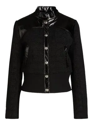 Maje Tweed Jacket - Black