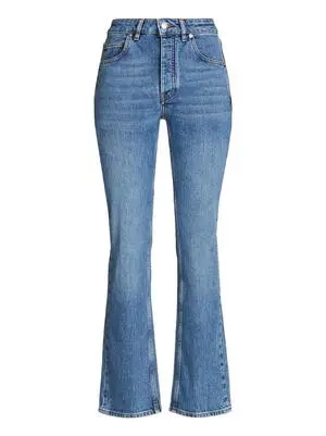 Maje High-rise Bootcut Jeans - Mid Denim