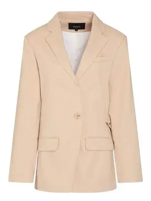 Maje Linen-blend Blazer - Beige