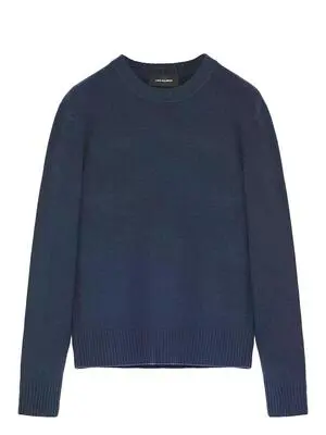YVES SALOMON Crew Neck Knit Jumper - Blue