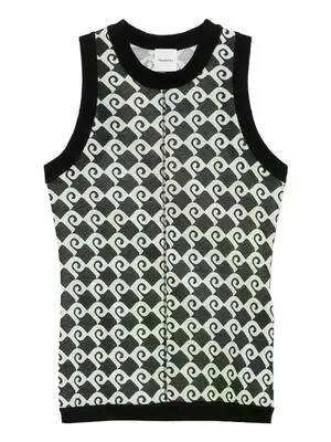 Nanushka Denalie Tank Top - Green