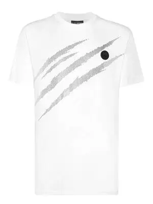 PLEIN SPORT Lamina Scratch T-shirt - White