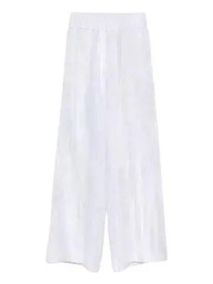 Peserico Striped Trousers - White