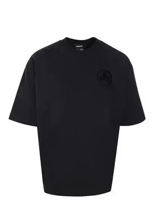 Dsquared2 Logo-appliqué T-shirt - Black