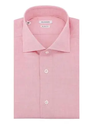 NUGNES 1920 Slim Fit Cotton Shirt - Pink