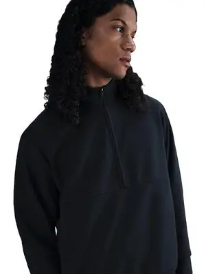 Nike 24.7 Impossiblysoft Dri-fit 1/2-zip Top - Black
