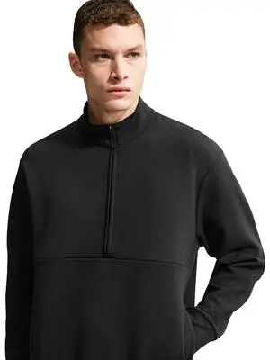Nike 24.7 Impossiblysoft Dri-fit Half-zip Top - Black