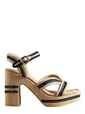 Matisse Beach By Matisse Adelaide Raffia Heels Beige