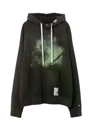 Mihara Yasuhiro Smile Face-print Hoodie - Black