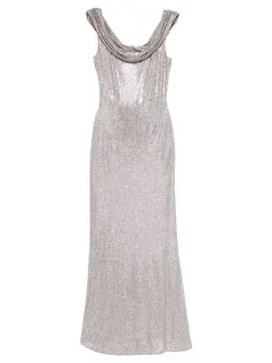 Giuseppe Di Morabito Crystal-embellished Gown - Neutrals