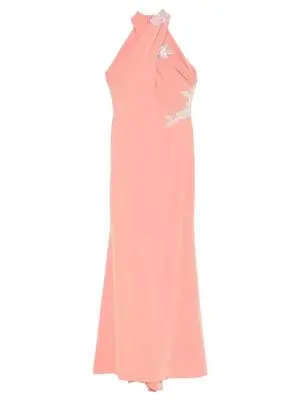 CRISTALLINI Stretch-crepe Maxi Dress - Orange