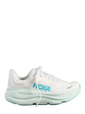 HOKA® Bondi 9 Athletic Sneakers Frost / Cielo Blue