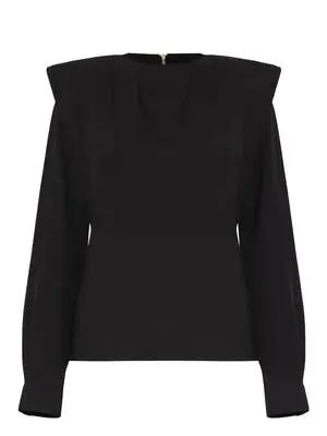 GLORIA COELHO Isabella Fiorentino Blouse - Black