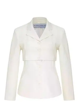 GLORIA COELHO Fitted Jacket - White