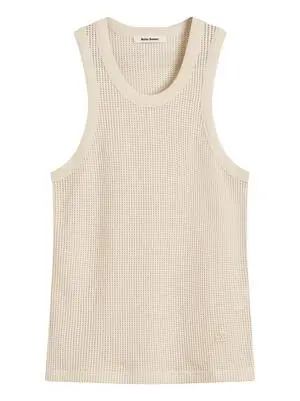 WALES BONNER Groove Tank Top - Ivory