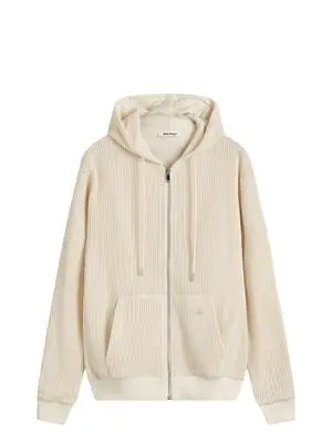 WALES BONNER Stereo Hoodie - Ivory