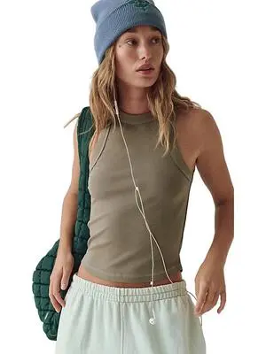 Free People FP Movement Knockout Tank Top Sage Stone