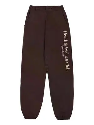 SPORTY & RICH H&w Crest Track Pants - Brown
