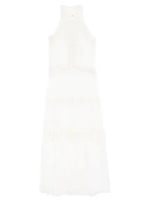 Ermanno Scervino Lace Panelling Maxi Dress - White