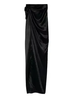 Balenciaga Wrap Maxi Skirt - Black