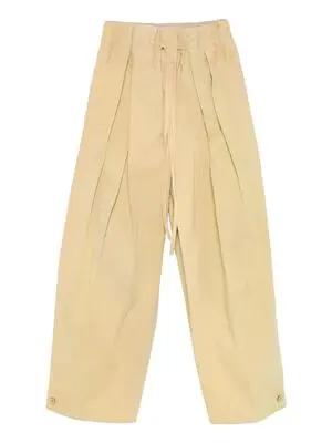 JIL SANDER Cotton Trousers - Brown