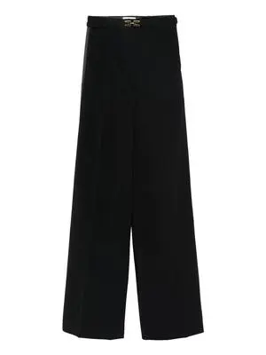 Elisabetta Franchi Belted Trousers - Black