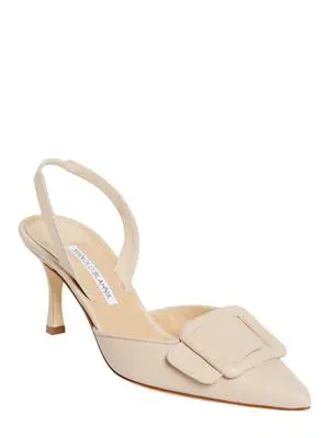 MANOLO BLAHNIK Manolo Blahnik Maysli Buckle Slingback Pump