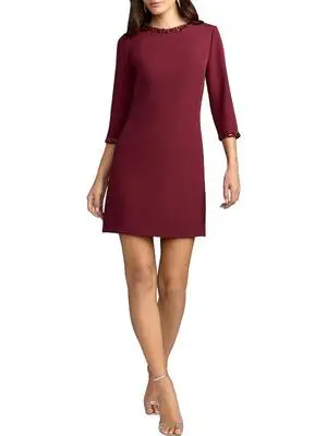 Mac Duggal Embellished A-line Cocktail Dress - Ruby