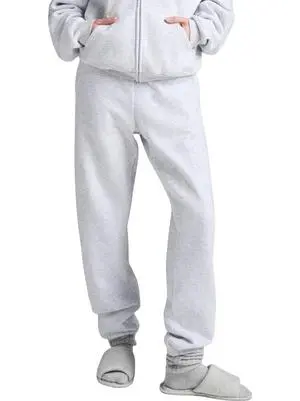 SKIMS Cotton Fleece Blend Classic Joggers - Light Heather Grey