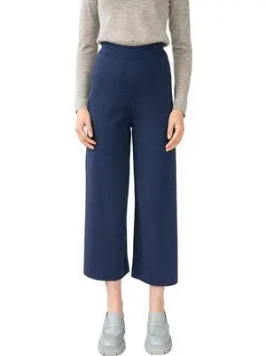 SSKEIN Wide Leg Trousers - Navy