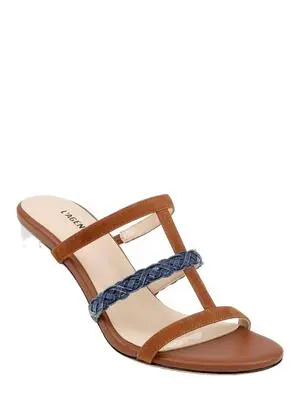 L'Agence Heromin Slide Sandal - Cognac Suede