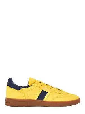 Ralph Lauren Ralph Lauren Bedford Suede Sneaker Yellow/navy