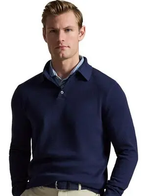Ralph Lauren Performance Cotton-blend Polo Sweater - Refined Navy