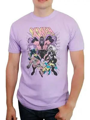 MARVEL: X-MEN '97 Marvel X-men '97 Pink Retro Poster Graphic T-shirt - Orchid