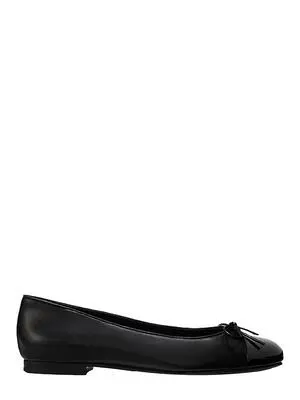 MARGAUX LONNBERG MARGAUX Cap-Toe Demi Ballet Flats Black
