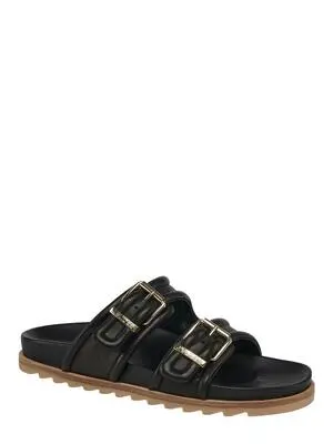 J/SLIDES NYC Roux Sandal By - Black