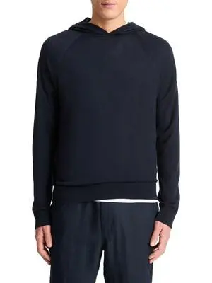 Vince Vince. Wool & Cashmere Hooded Sweater Coastal