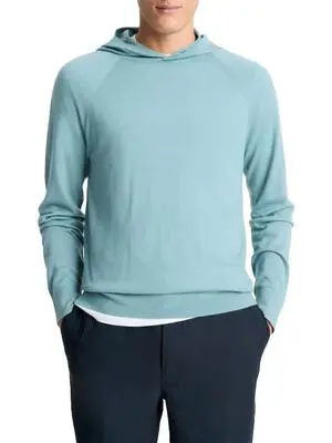 Vince Wool & Cashmere Hooded Sweater - Lagoon