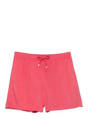 Fedeli Logo-patch Swim Shorts - Red