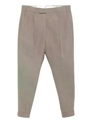 PT TORINO Pleated Trousers - Brown