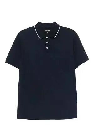 Giorgio Armani Cotton Polo Shirt - Blue