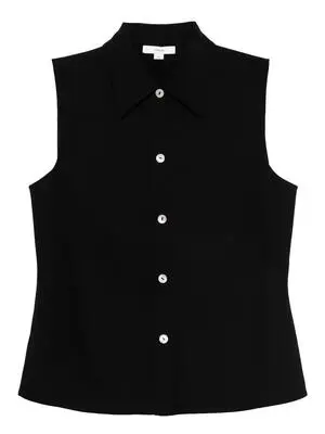 Vince Crepe Shirt - Black