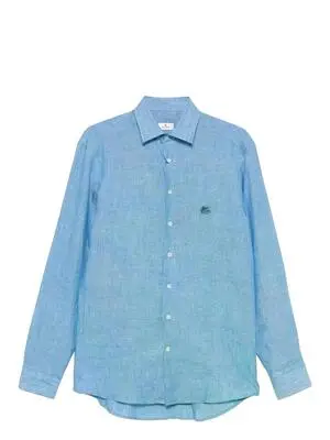 Etro Pegaso-motif Shirt - Blue