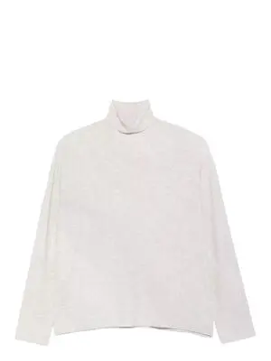 Vince Roll-neck Long-sleeve Top - Neutrals