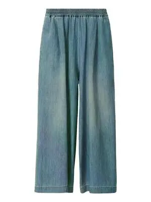 Fabiana Filippi Denim Palazzo Pants - Blue