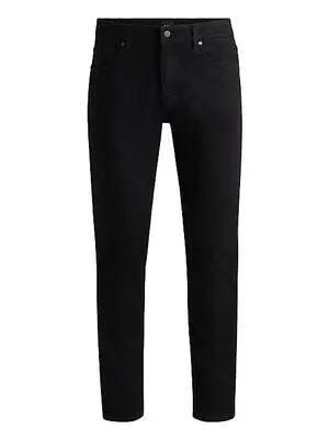 BOSS Delaware Brand-patch Slim-fit Denim Jeans - Black
