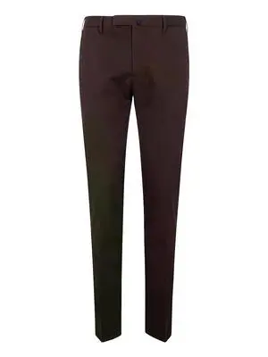 Incotex Pressed-crease Chino Trousers - Brown